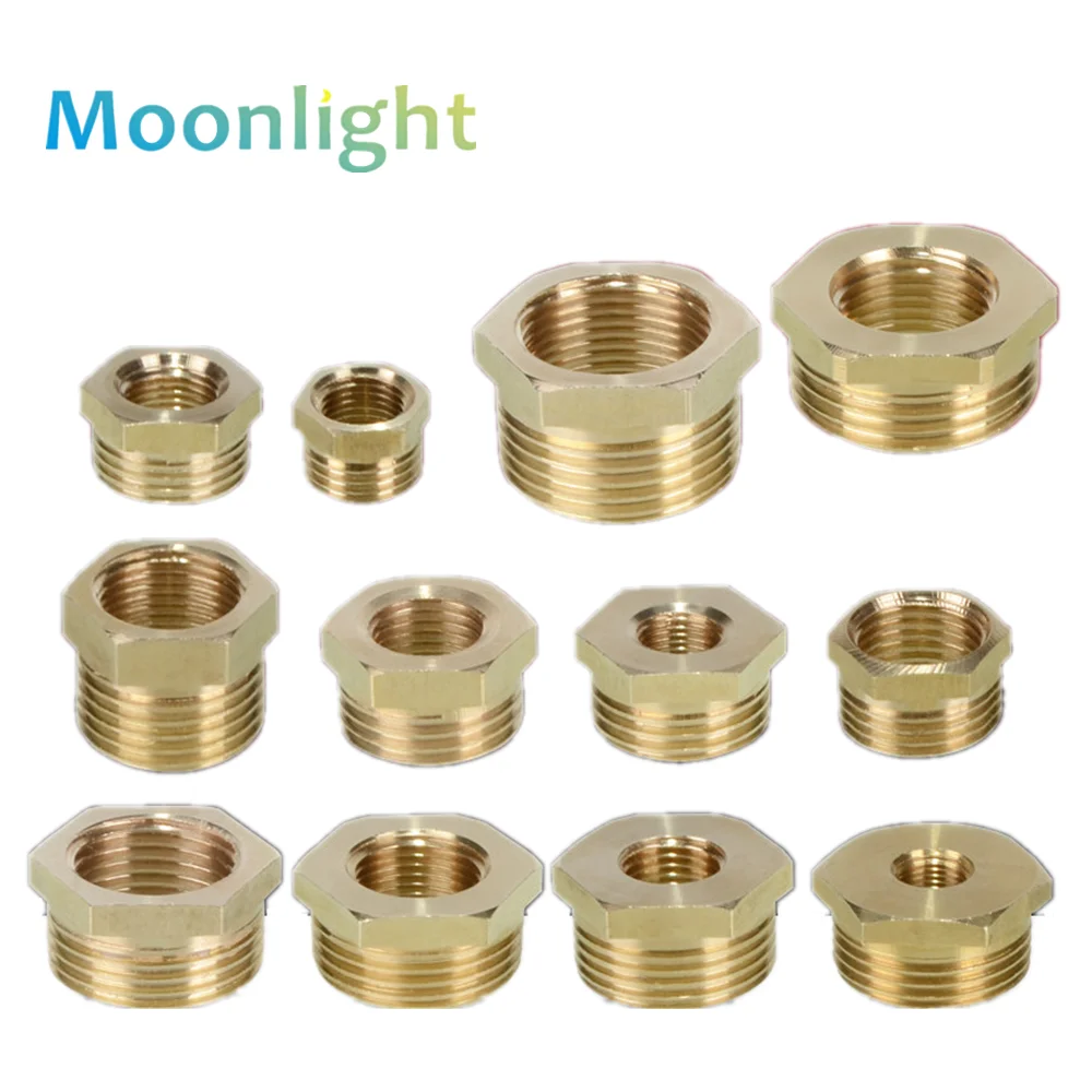 Brass-Adapter-Fitting-BSP-Reducing-Hexagon-Bush-Bushing-Male-to-Female ...