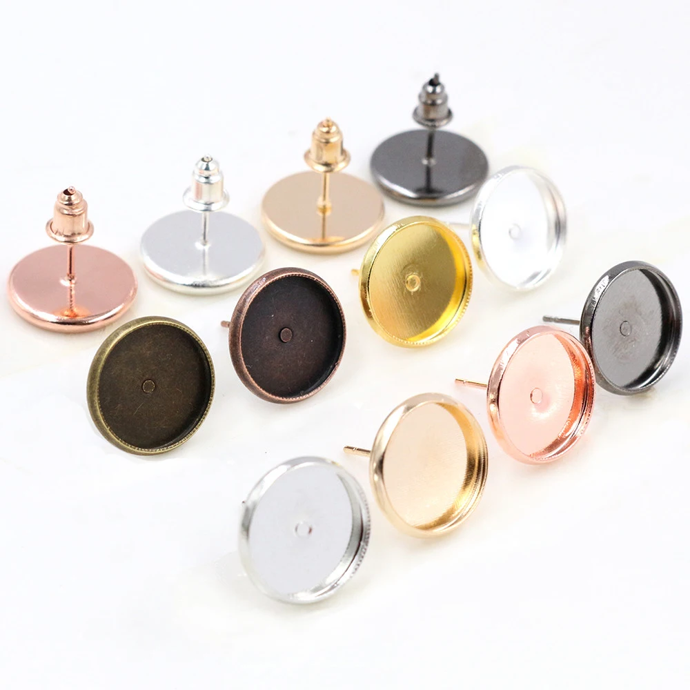 12mm-10mm-8mm-50pcs-Lot-Brass-Copper-Material-Earring-Studs-with-Ear ...
