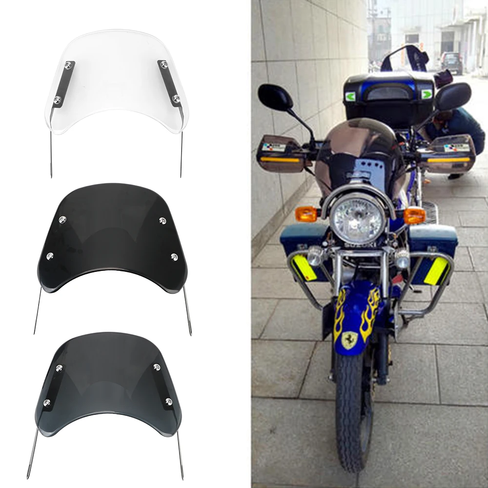 5-7-inch-3-Colors-Wind-Deflector-Windscreen-for-Honda-Kawasaki-Suzuki ...
