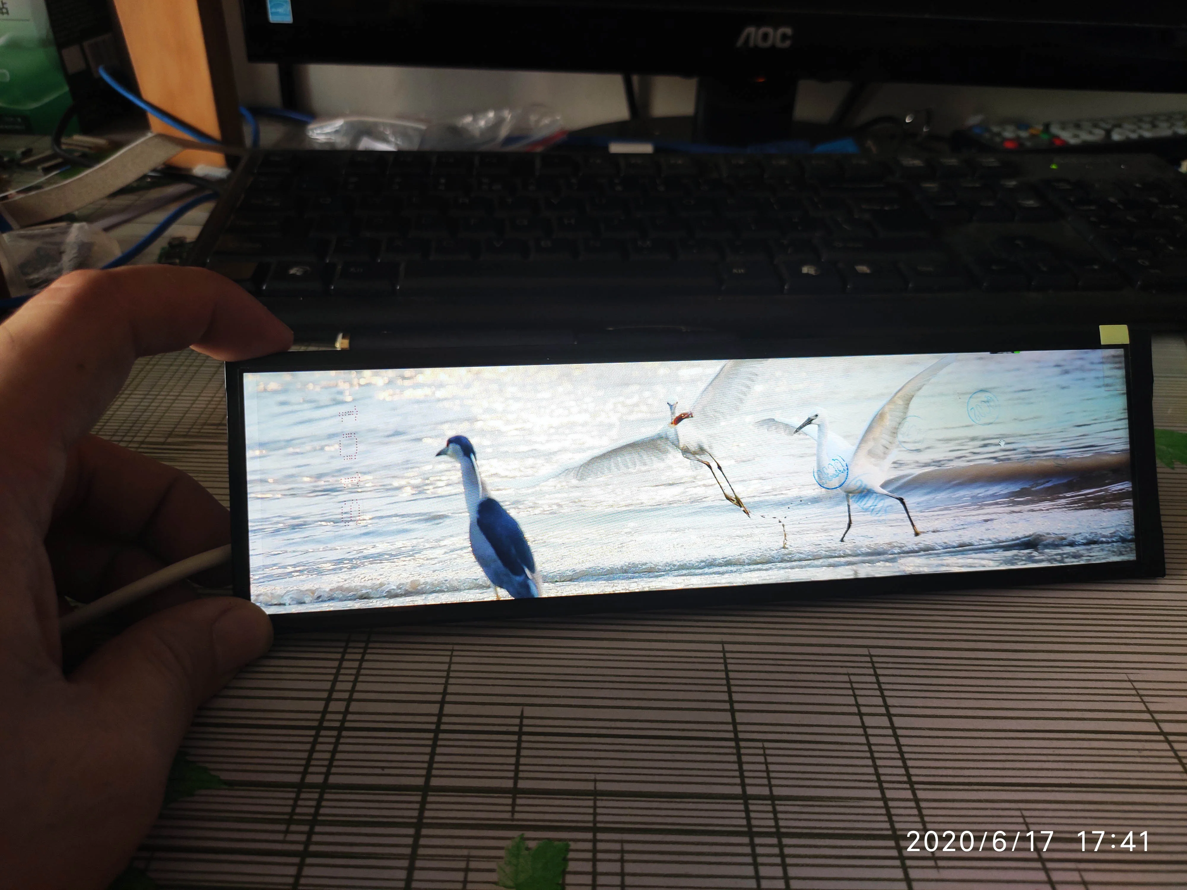 8-8-inch-IPS-Long-Strip-Display-Stretched-Bar-HDMI-Compatible-Display ...