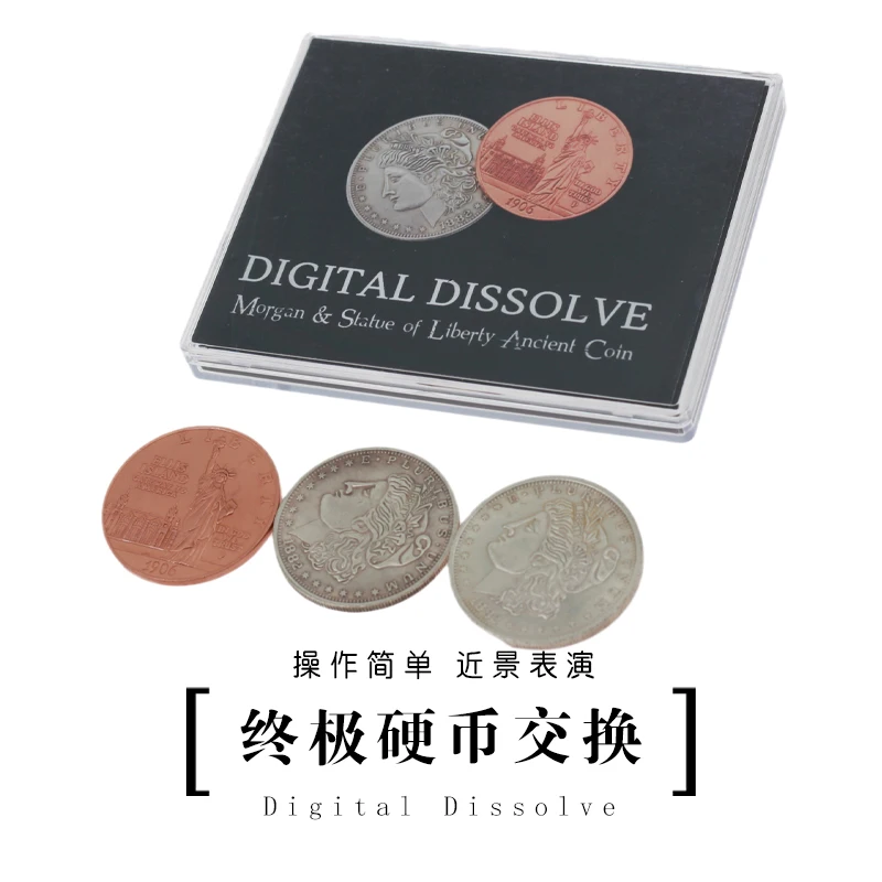Digital Dissolve (Morgan & Statue of Liberty Ancient Coin) Magic Tricks ...