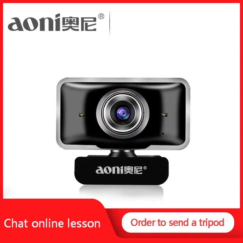 Aoni C11 HD camara de video Webcam 720P Built in Micphone USB Mini ...