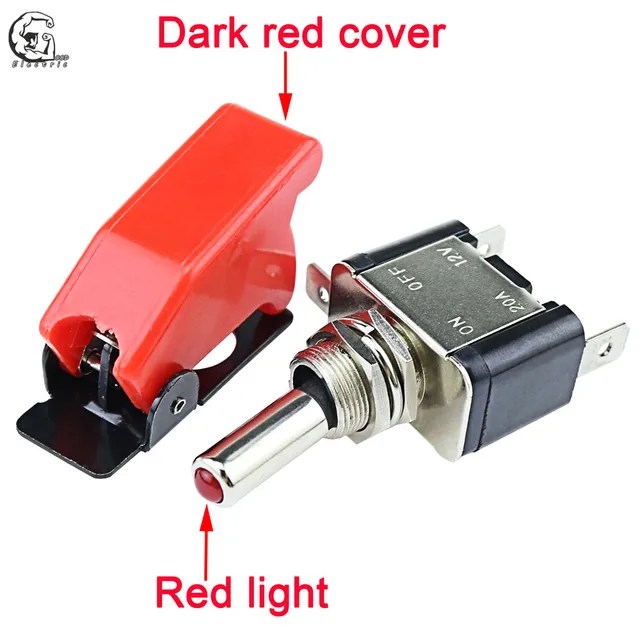 Electrical Equipment & Supplies 2x 12V Aircraft Style Toggle Switch w ...