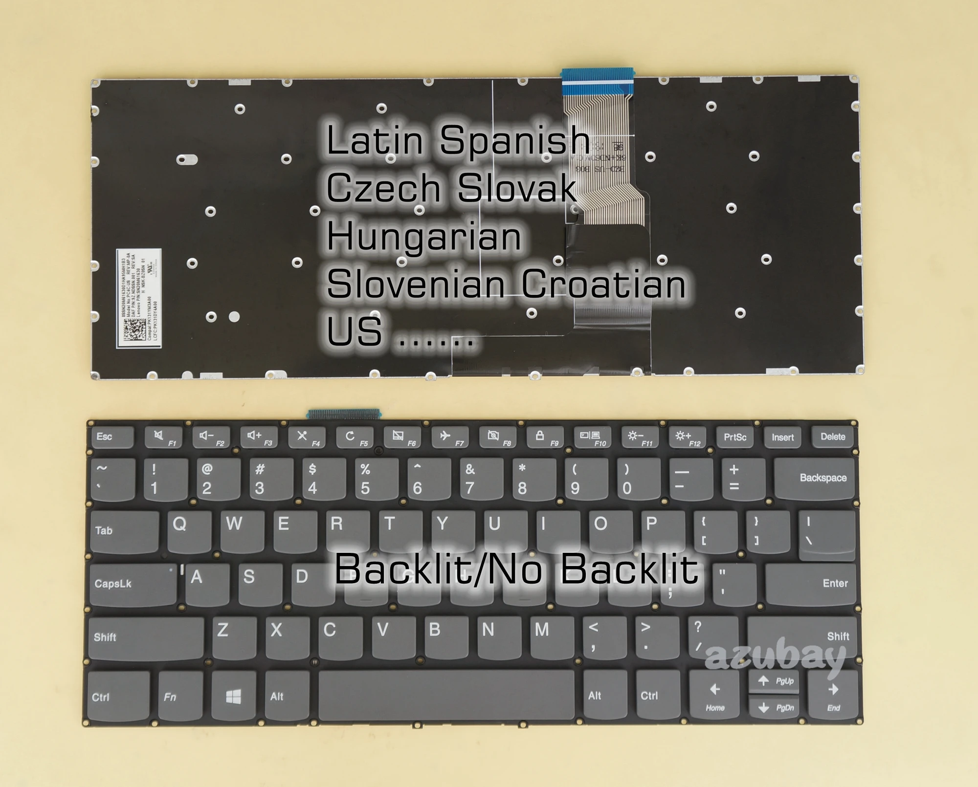Teclado español para Lenovo Yoga 520 14IKB 720 15IKB PC4CB US, PC4C US ...