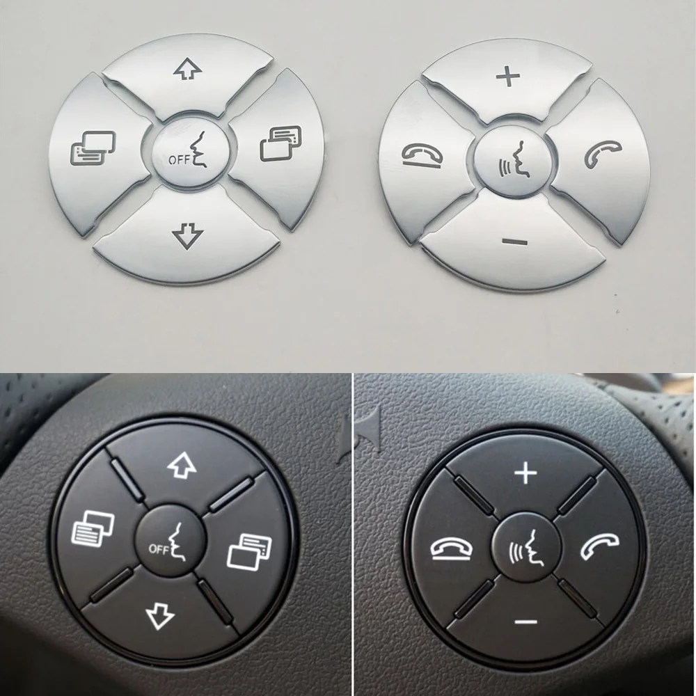 Steering-Wheel-Model-Button-Switch-Sticker-Cover-Trim-For-Mercedes-Benz ...