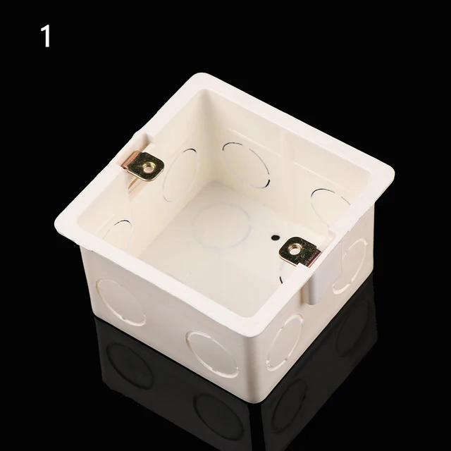 86 * 86 *50mm PVC Plastic Flame Retardant Waring Back Box Wall Switch ...