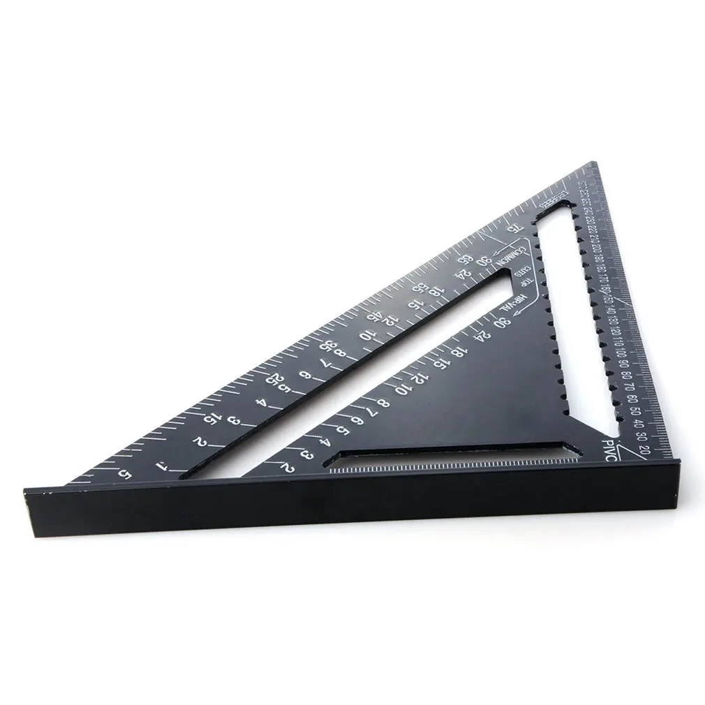 12 inch Triangle Angle Ruler Protractor Woodworking Measurement Tool ...