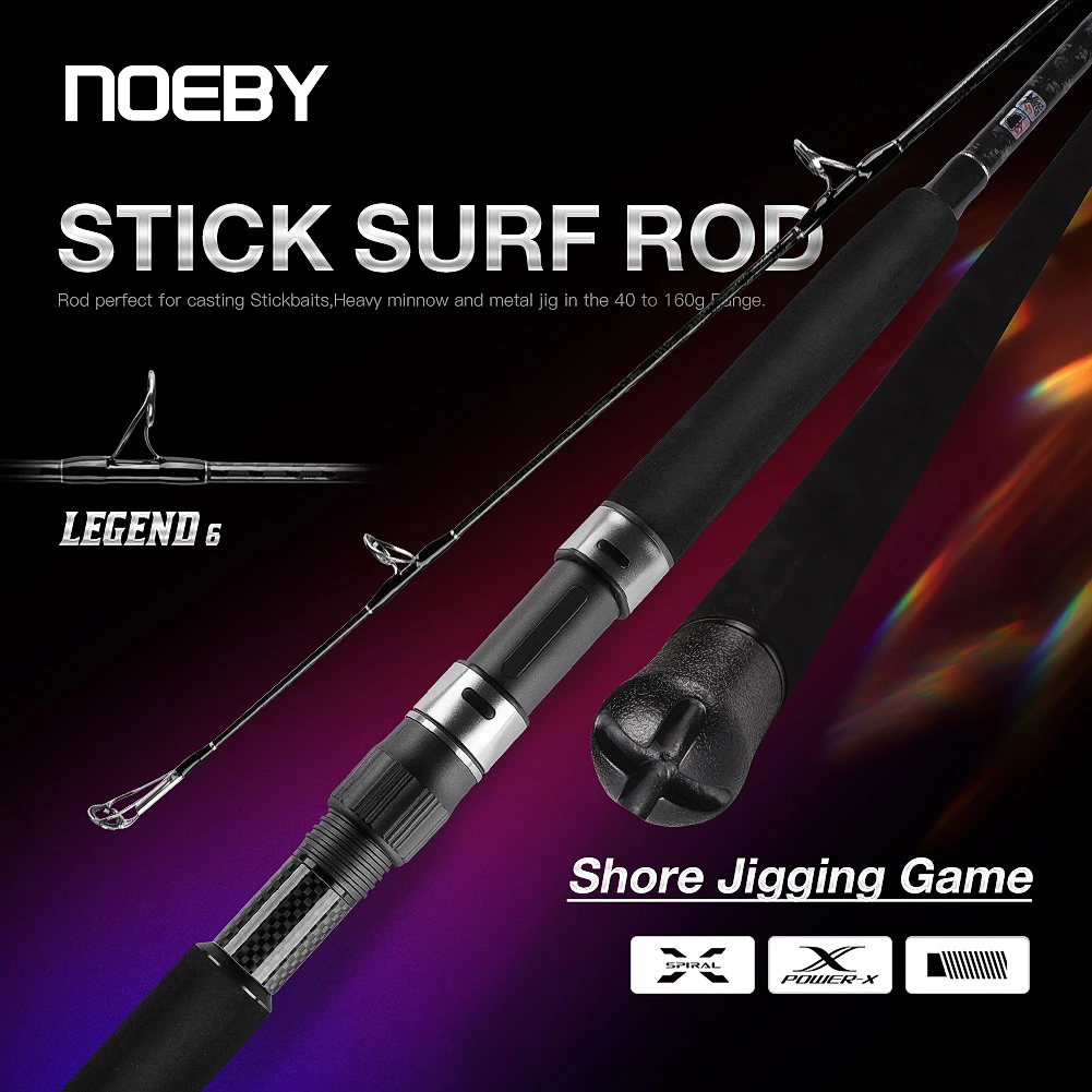 Noeby Stickbait Surf Spinning Rod 2.6m 2.75m 3.05m 2 Section H Xh Power ...