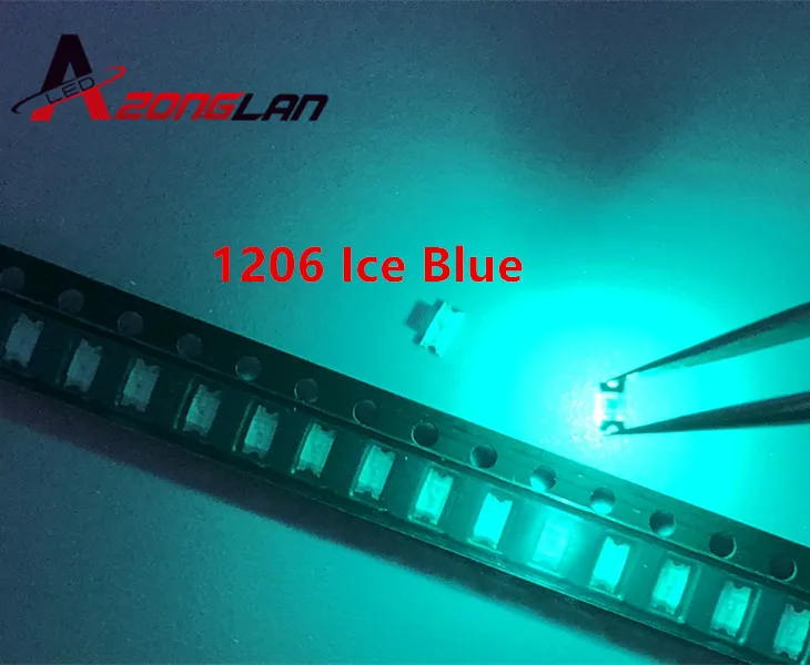 100PCS-3216-1206-Ice-Blue-0-01W-Super-Ultra-Bright-SMD-LED-Indication ...
