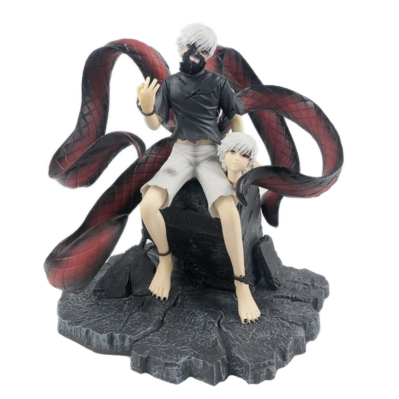 2 Heads Anime Tokyo Ghoul Sit Kaneki Ken Action Figure PVC Deluxe ...