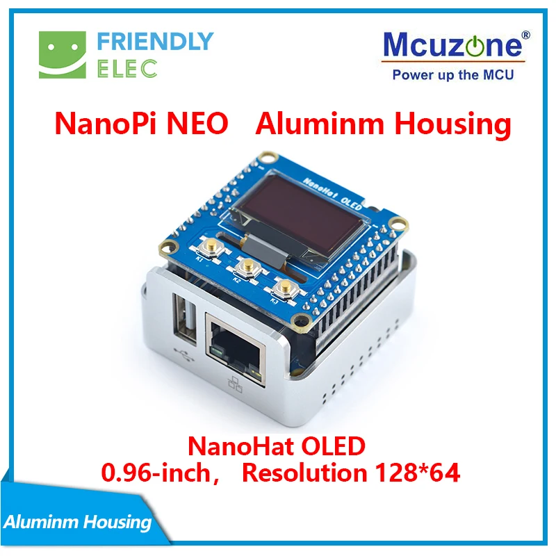 NanoPi NEO Metal Complete Kit Aluminum Housing oled Programmable in ...