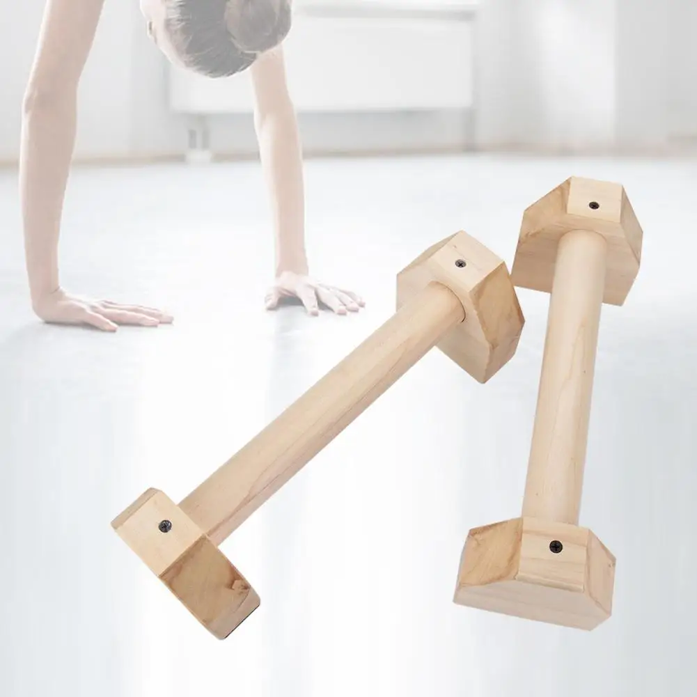 1-Pair-Wooden-Sports-Push-Up-Bar-Stand-Pushup-Bars-Gym-Exercise ...