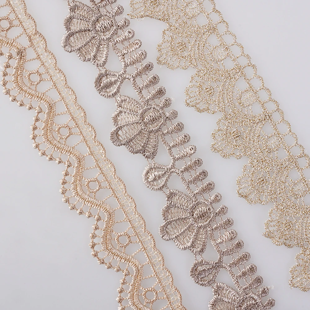 Gold Lace Trim Sewing | Gold Lace Trim 5 Meters | Lace Ribbon Trim Gold ...