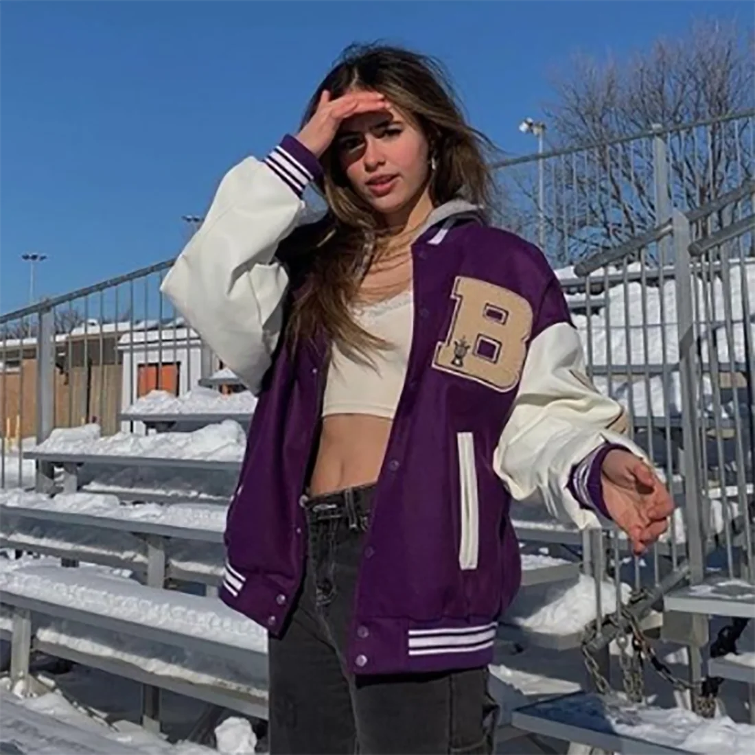 Cute Tumblr Outfits With Varsity Jackets