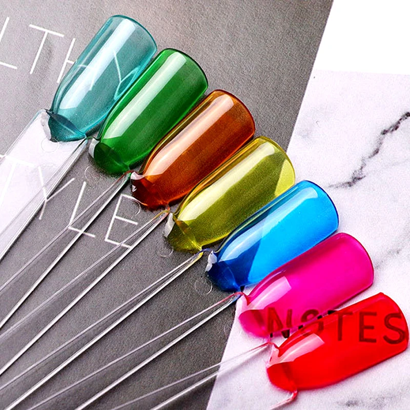 New 7ml Translucent Red Glaze enamel Glass gel nail polish soak off ...