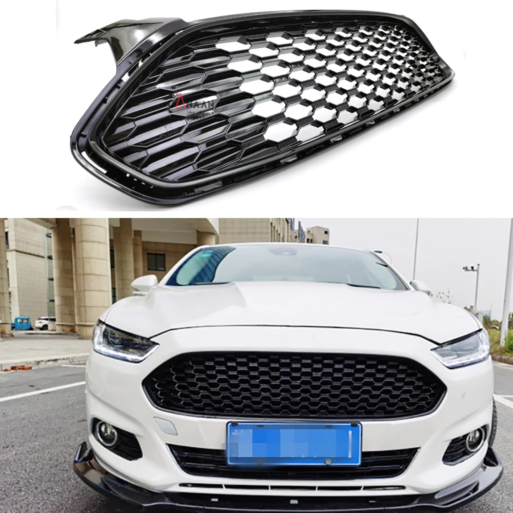 Car Front Bumper Honeycomb Mesh Centre Grill Panel Grille Grill Fit For ...