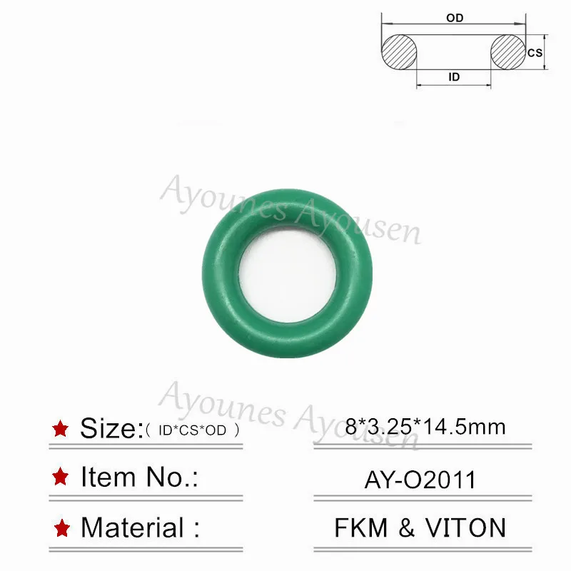 free shipping 100pieces rubber oring seal 8*3.25mm for nissan car fuel ...