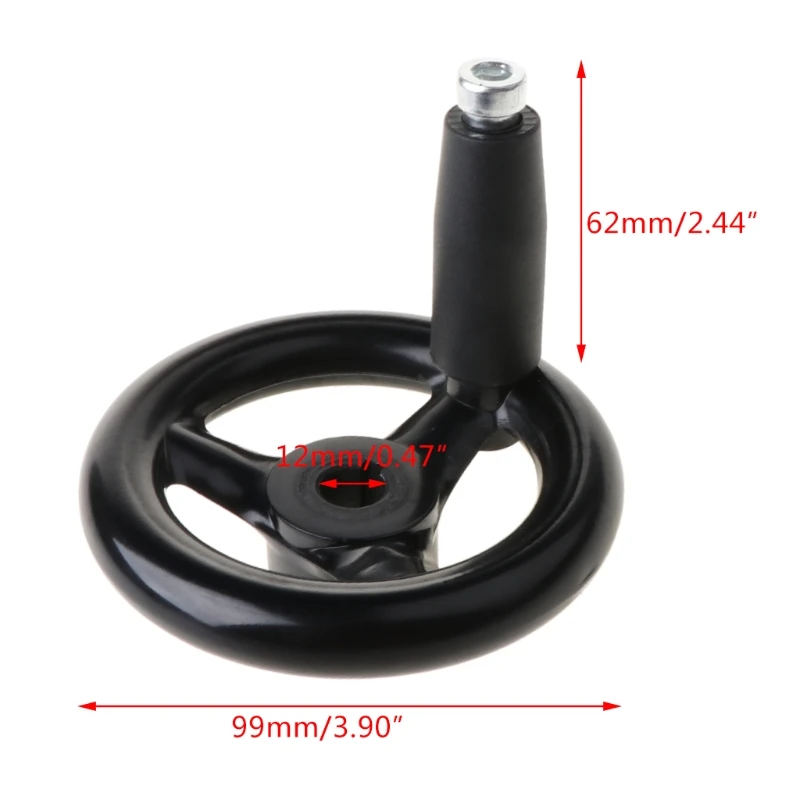 3.9" Diameter Hand Wheel w/ Revolving Handle For Milling Machine ...