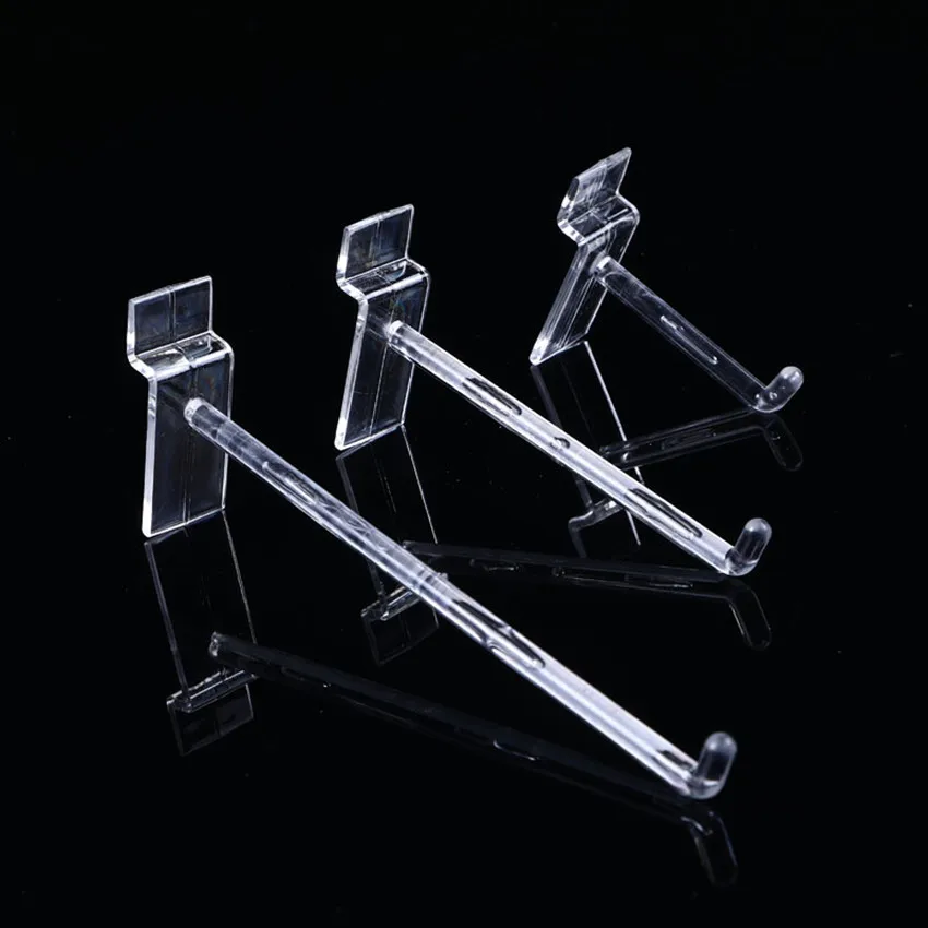 Plastic Merchandise Hanging Hanger Display Hooks Trough Slot Plate ...