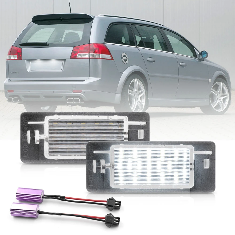 2x Canbus Led License Number Plate Light For Opel Vectra C Estate 2002 ...