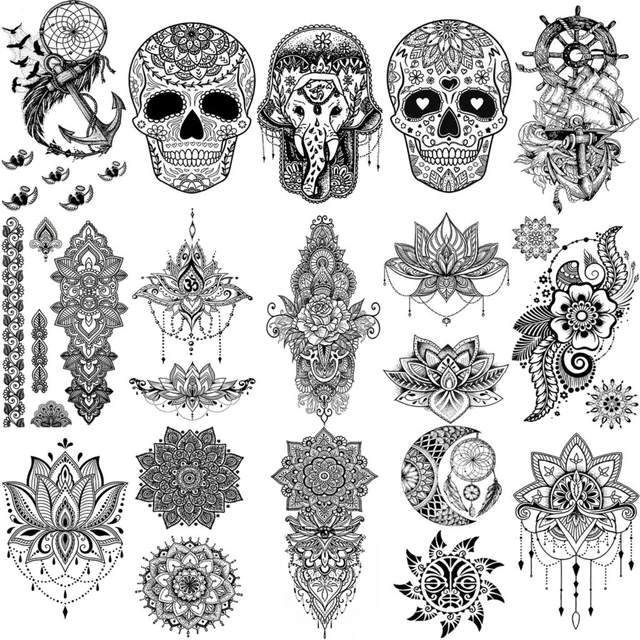 Small Girly Skull Tattoos