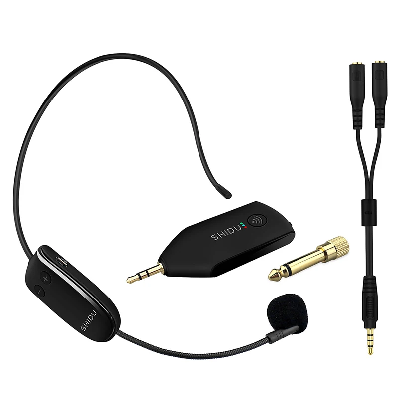 NEW-SHIDU-UHF-Wireless-Microphone-Headset-Handheld-Mic-System-Portable ...
