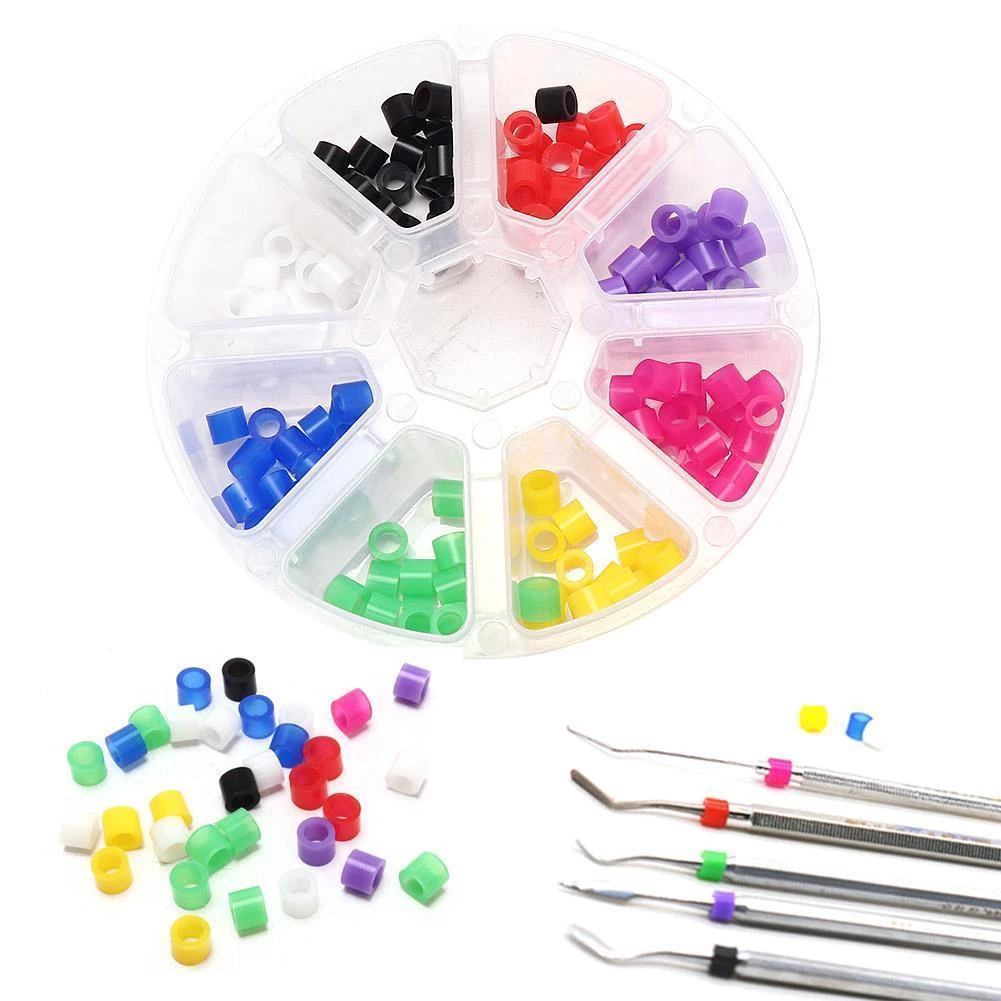 160pcs Dental Silicone Instrument Code Rings Autoclavable 8 Color Kit ...