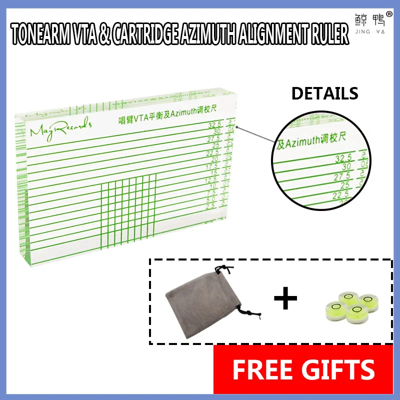 Tonearm-VTA-Cartridge-Azimuth-Alignment-Ruler-Headshell-Alignment-Block ...