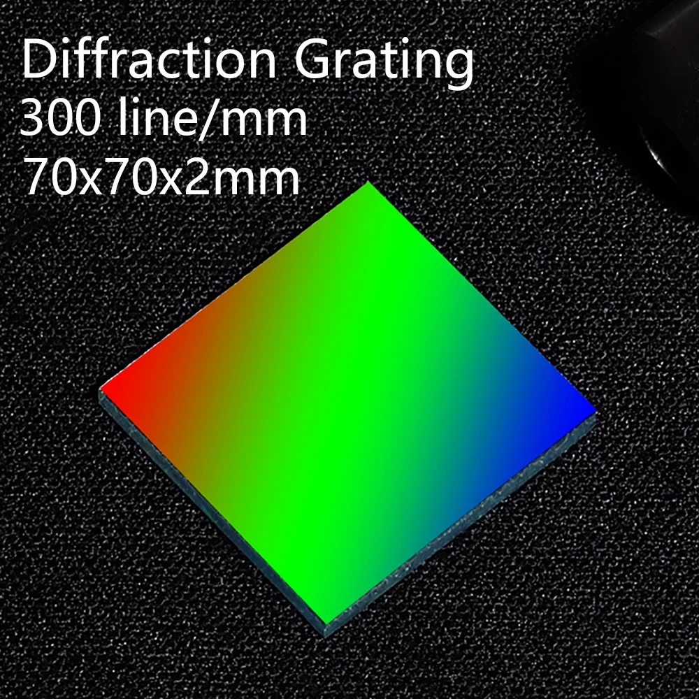 Holographic-diffraction-grating-300-lines-70x70mm-Ultra-precision-Glass ...