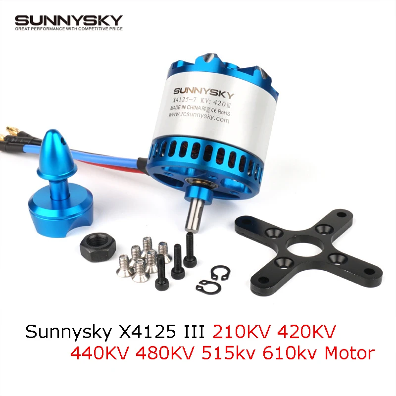 Sunnysky X4125 III 70E 210KV 420KV 440KV 480KV 515kv 610kv 고정 날개 Series ...