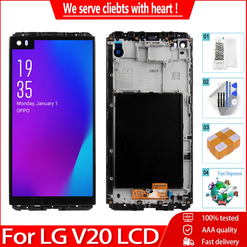 5.7" For LG V20 LCD Display VS995 VS996 LS997 H910 LCD Touch Screen ...