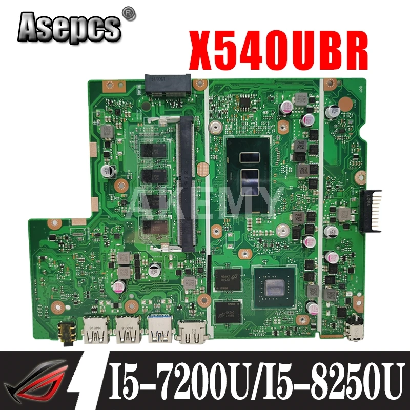 Asus X540UB X540UBR 메인 보드 용 Akemy X540UBR 노트북 마더 보드는 I5 7200U/I5 8250U ...