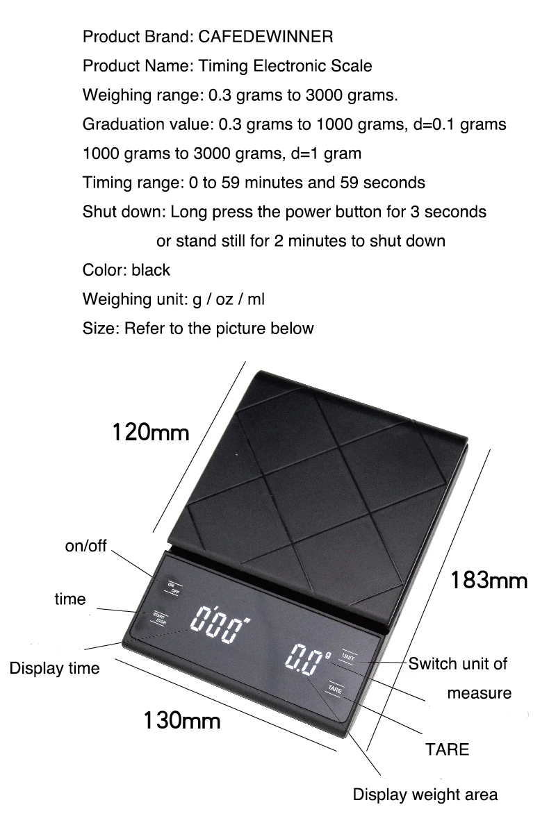 BALANCE CULINAIRE ELECTRONIQUE,cafede winner scale-3 kg--balance à café ...