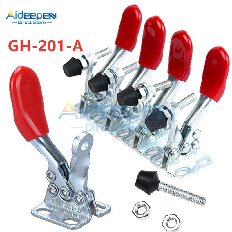 4Pcs-GH-201A-Horizontal-Toggle-Clamp-Quick-Release-Toggle-Clamps-Set ...