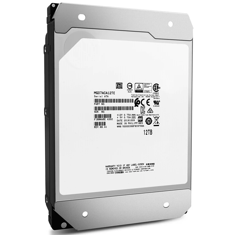 Original HDD For Toshiba 12TB 3.5" SATA 6 Gb/s 256MB 7200RPM For ...