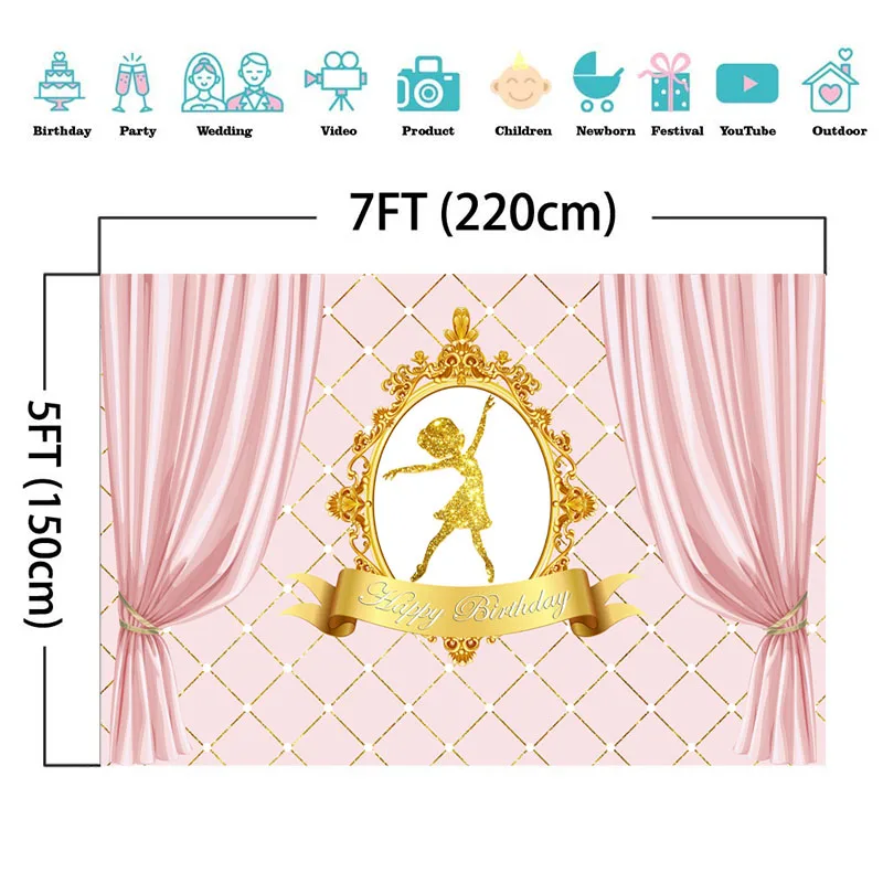 Photography Craft Supplies & Tools Visual Arts Curtain Ballet Dancing Girls Birthday Photography ...