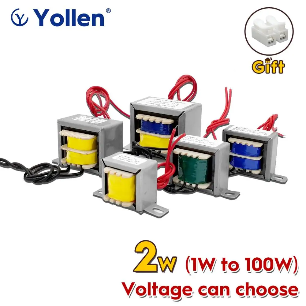 EI 2W Power Transformer 2VA Audio Voltage Customized 220V/380V/110V to ...