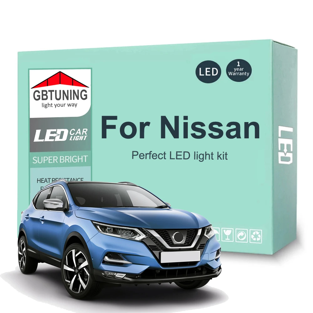 LED Interior Light Kit For Nissan Qashqai J10 J11 J12 X Trail T30 T31 ...