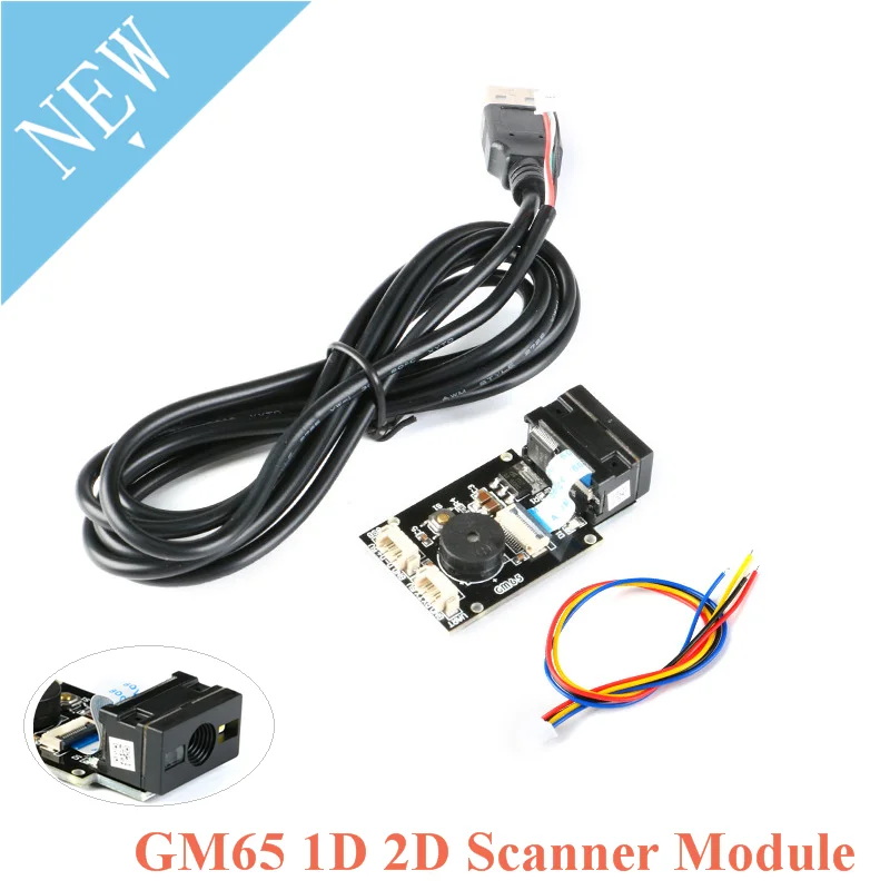 GM65 1D 2D Barcode Reading Board QR Code Scanner Reader Module USB URAT ...