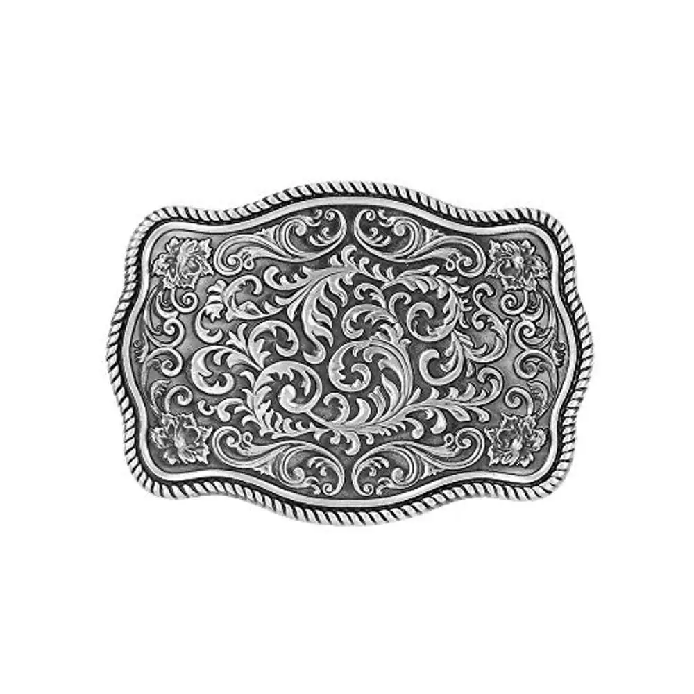 Vintage-Flower-rectangle-belt-buckle-for-man-western-cowboy-buckle ...