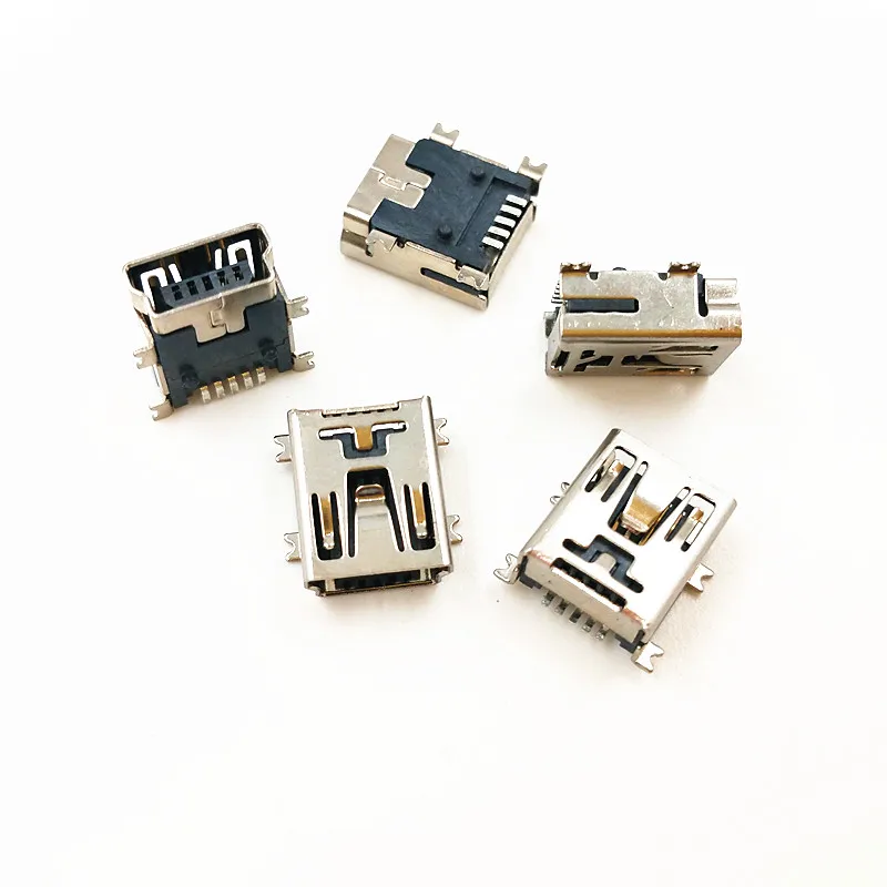 10pcs High quality connector USB socket Mini USB 5P mother-seat SMD ...