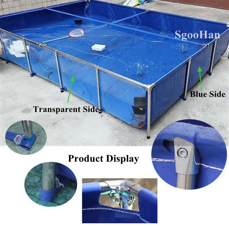 Pvc Framed Folding Pool Aquaculture Water Tank Cistern Steel Frame ...