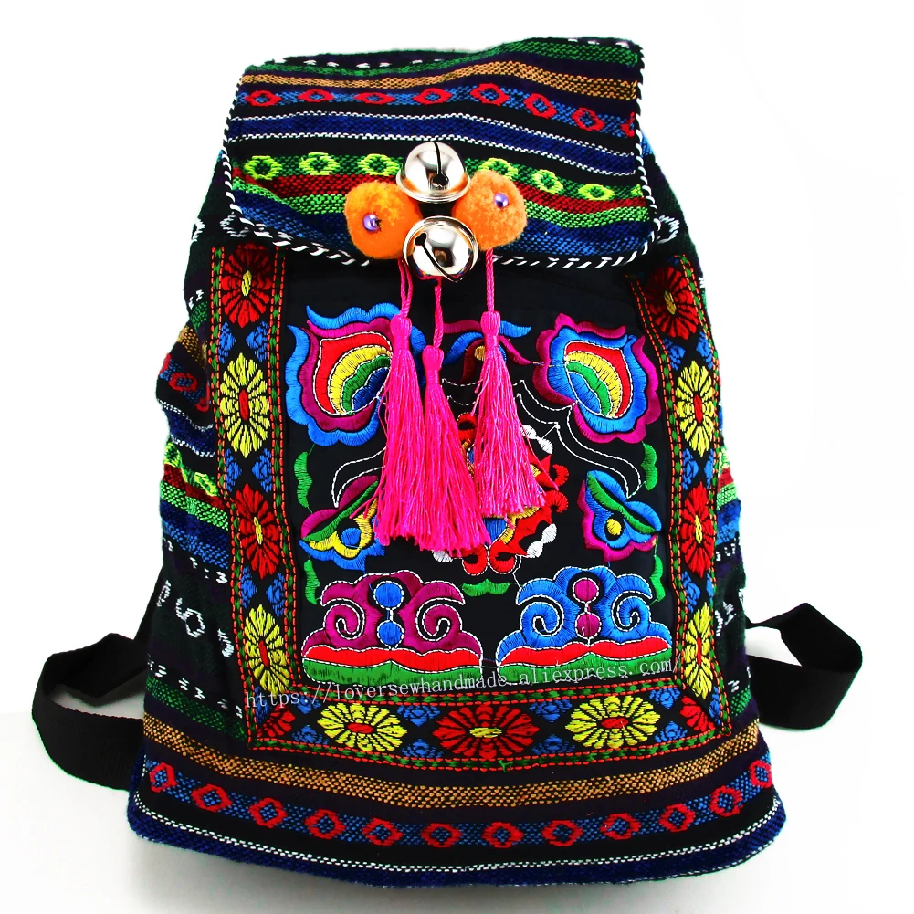 Tribal Vintage Hmong Thai Indian Ethnic Embroidery Bohemian Rucksack ...