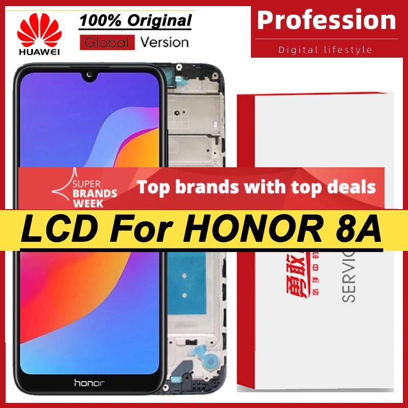 Original 6.09 " Display for Huawei Honor 8A LCD JAT L29 Display Touch ...