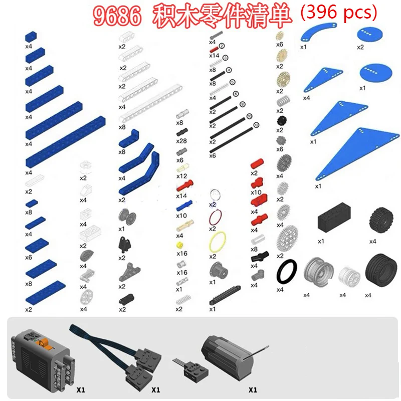 9686-High-Tech-parts-multi-Technology-MOC-Parts-Educational-school-students-Learning-Building ...