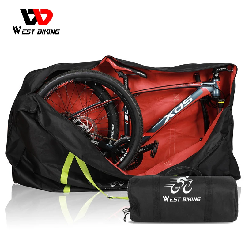 West Biking 휴대용 자전거 운반 가방 산악 자전거 700c 로드 바이크 케이스 파우치 운송 보관 적재 가방 14