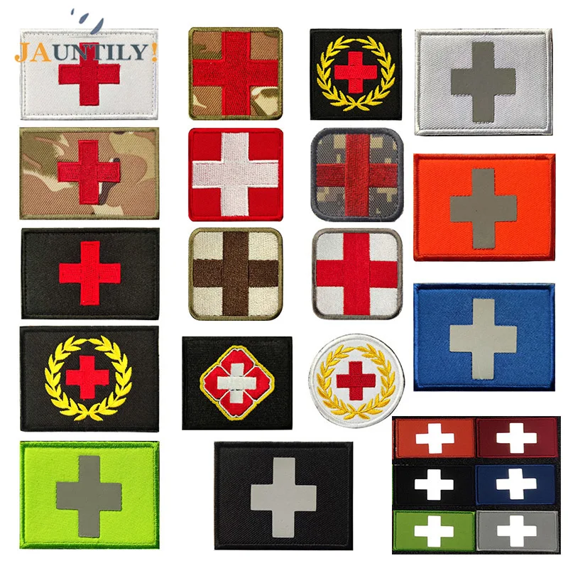 Reflective-EmbroideryPVC-Badges-Armband-Tactical-Badge-Patch-Medical ...