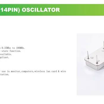 Crystal Oscillator In-line Active Crystal OSC DIP-4 Rectangular Clock ...