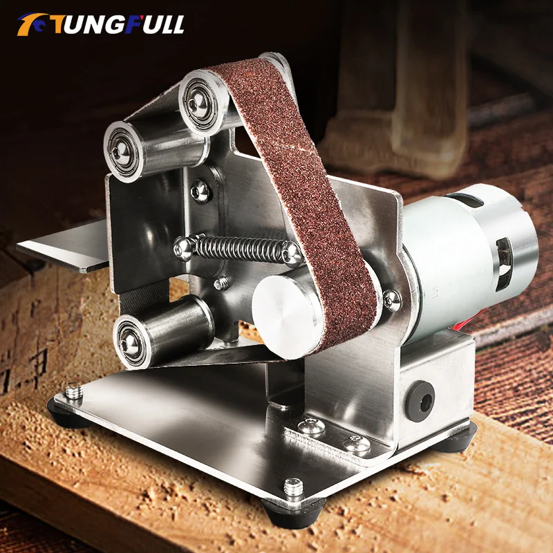 Mini Electric Belt Sander Diy Polishing Grinding Machine Fixed Angle ...