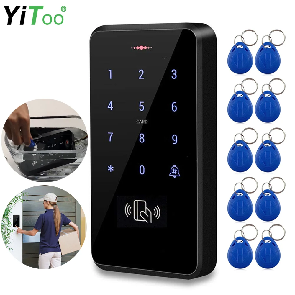 Yitoo Ip68 Fully Waterproof Rfid Access Control Keypad 3000 Users Touch ...
